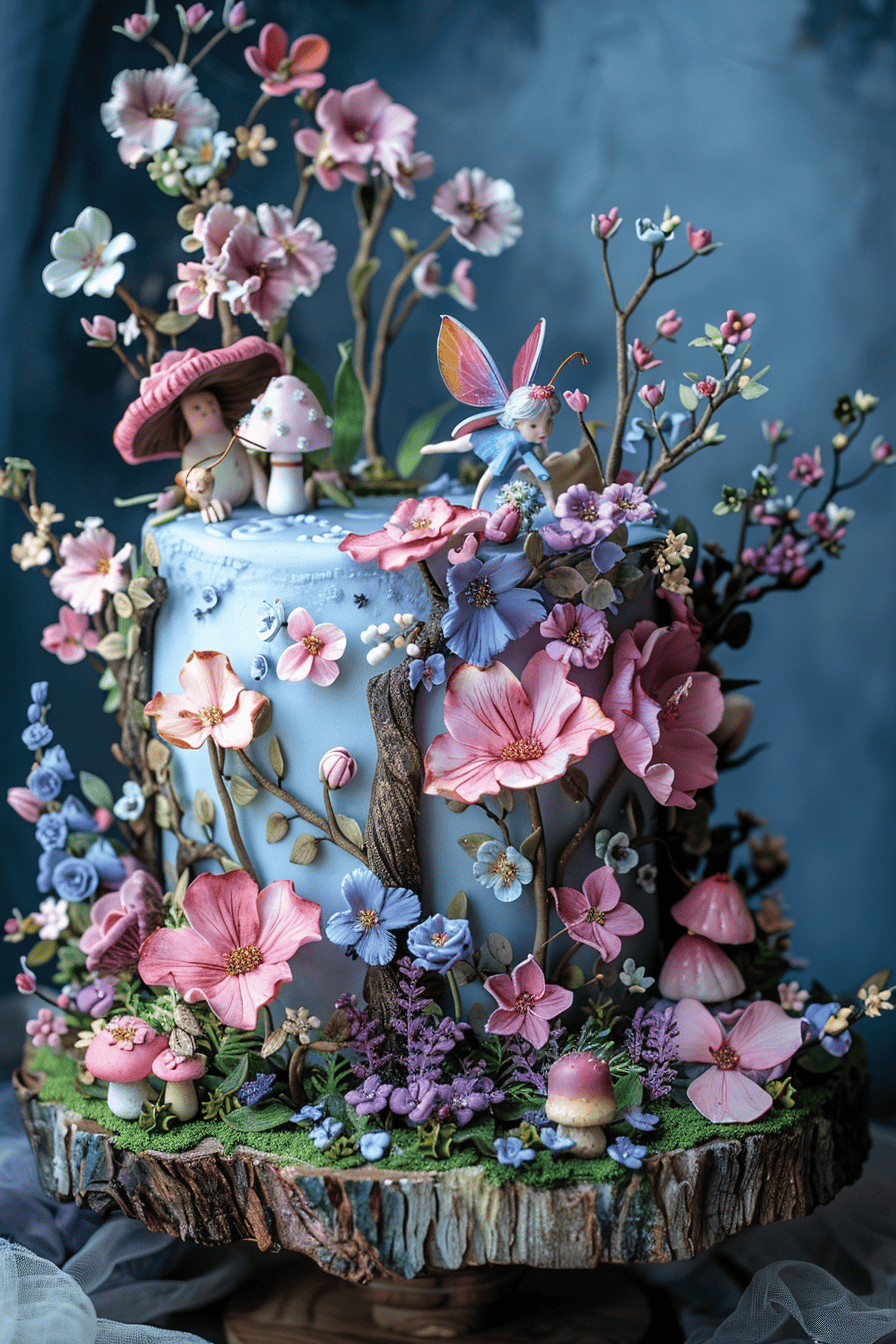 10 Gender Reveal Cake Ideas for 2024: Whimsical Forest Edition