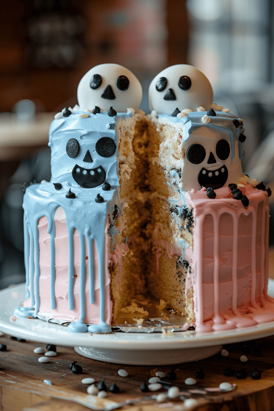 31 Spooky Halloween Gender Reveal Cake Ideas for 2024