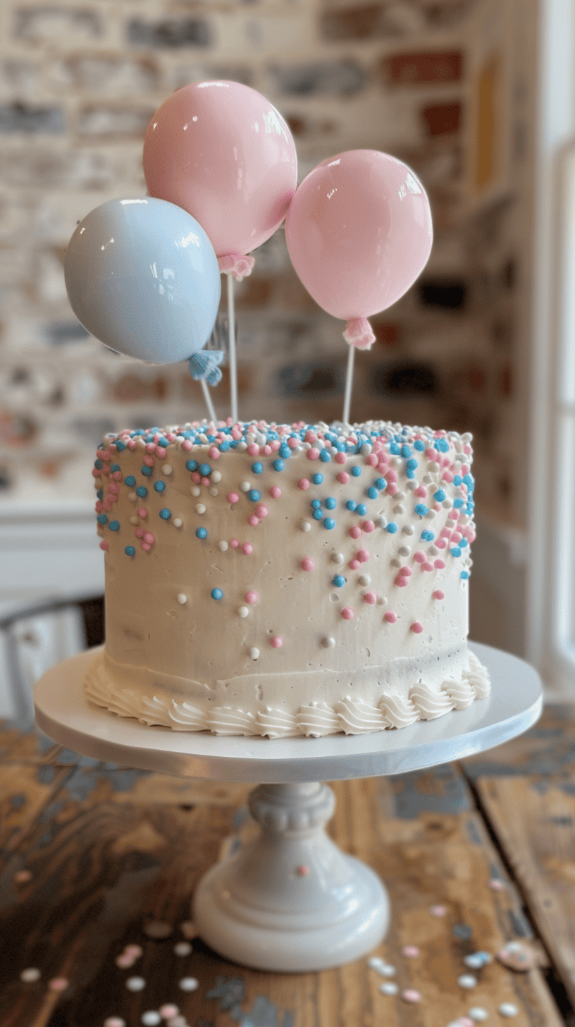 53 Best White Gender Reveal Cake Ideas in 2024 - cakevows.com