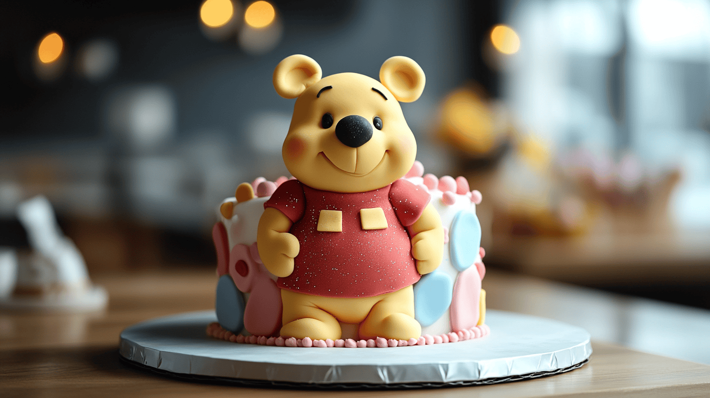 27 Winnie the Pooh Gender Reveal Cake Ideas - cakevows.com