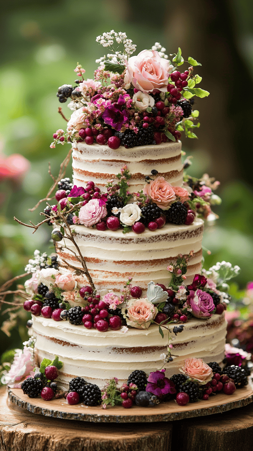 Rustic Wedding Cake Designs: 39 Elegant Ideas - cakevows.com