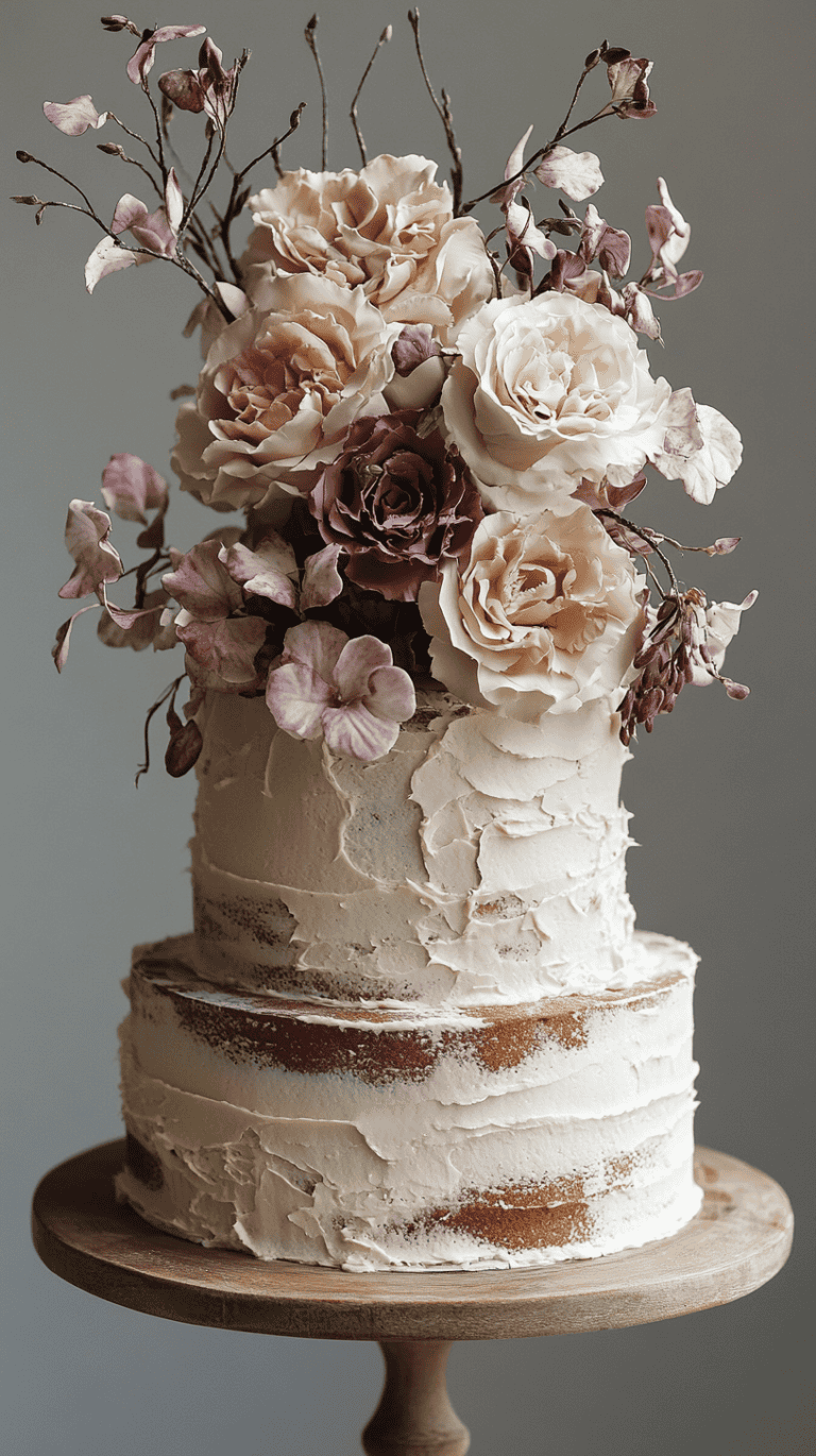 Rustic Wedding Cake Designs: 39 Elegant Ideas - cakevows.com