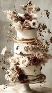 Rustic Wedding Cake Designs: 39 Elegant Ideas - cakevows.com