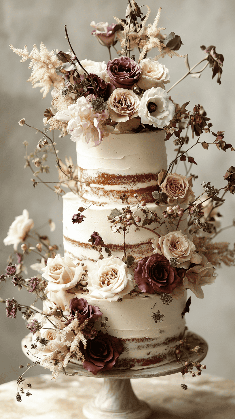 Rustic Wedding Cake Designs: 39 Elegant Ideas - cakevows.com