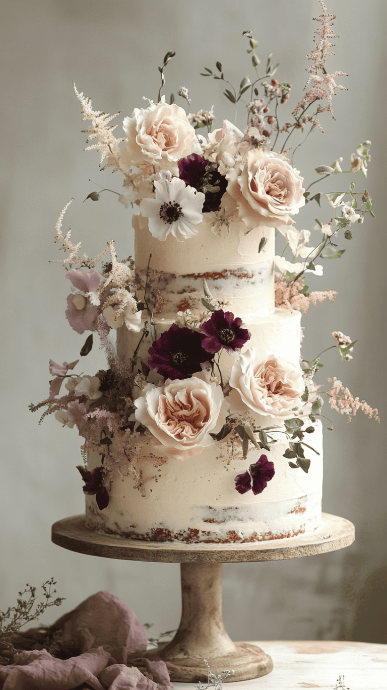 Rustic Wedding Cake Designs: 39 Elegant Ideas - cakevows.com