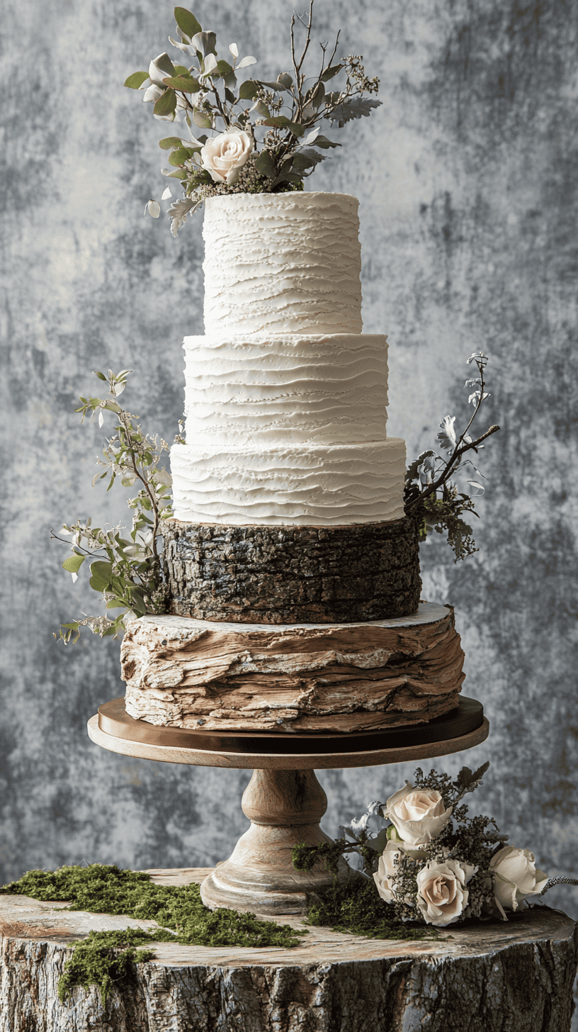 Rustic Wedding Cake Designs: 39 Elegant Ideas - cakevows.com