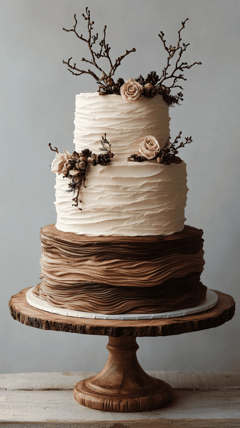 Rustic Wedding Cake Designs: 39 Elegant Ideas - cakevows.com