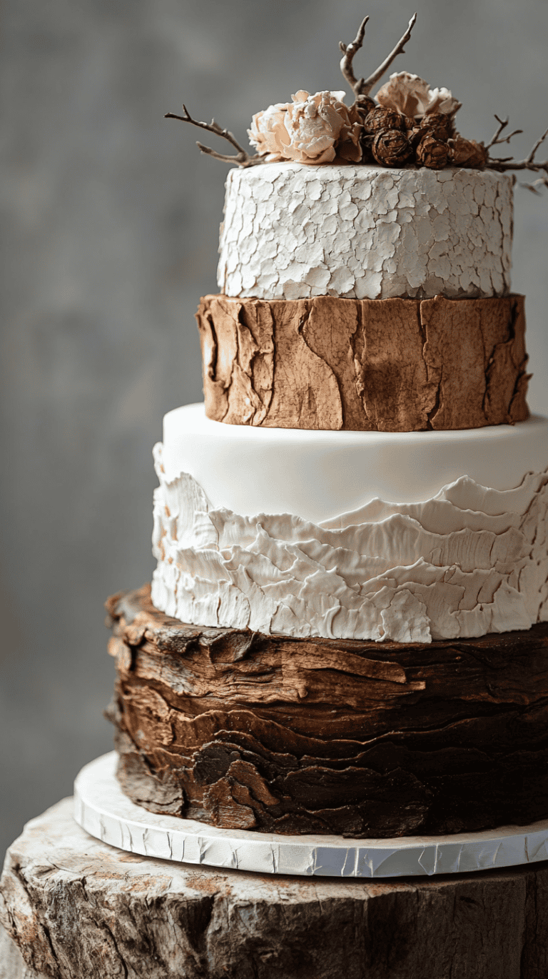 Rustic Wedding Cake Designs: 39 Elegant Ideas - cakevows.com