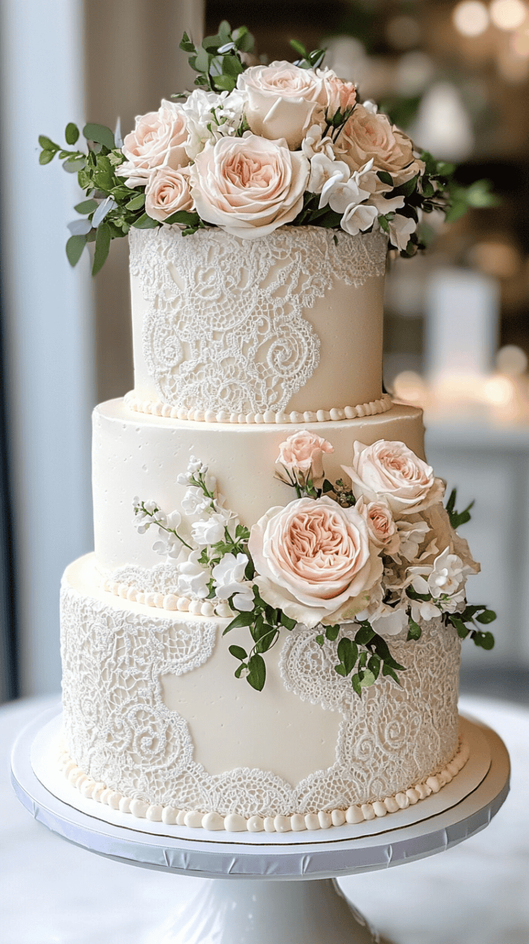 Classy 3-Tier Wedding Cake Designs in 2024 - cakevows.com