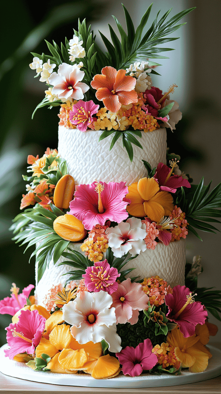 Hawaiian Wedding Cake Ideas: 37 Stunning Designs and Flavours
