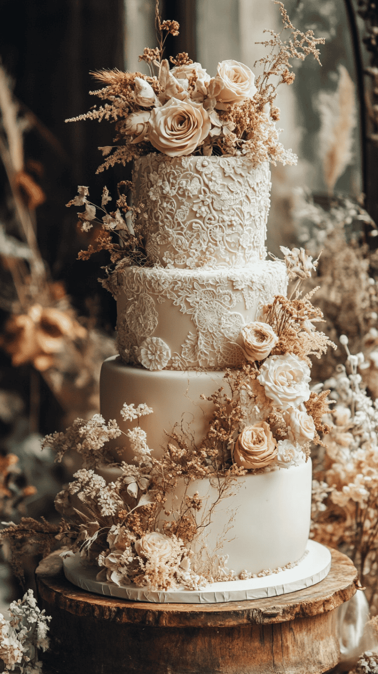 37 Boho Chic Wedding Cake Ideas For 2025 - cakevows.com