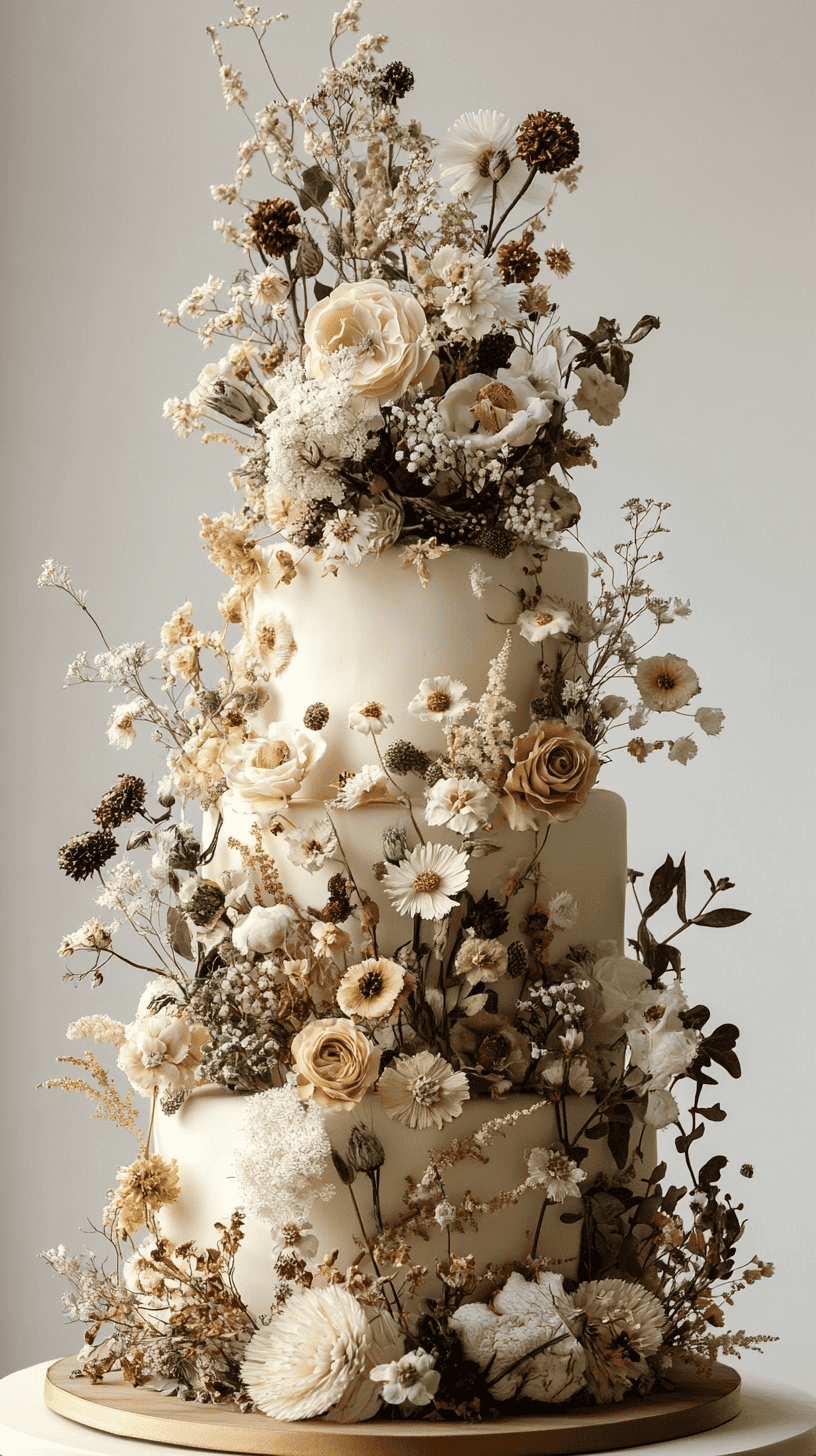 37 Boho Chic Wedding Cake Ideas For 2025 - cakevows.com