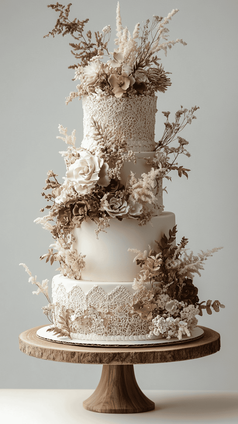 37 Boho Chic Wedding Cake Ideas For 2025 - cakevows.com