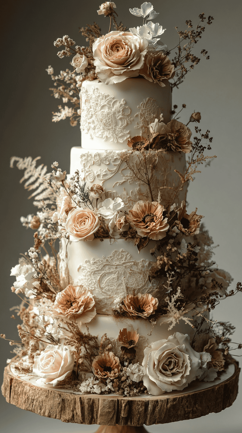37 Boho Chic Wedding Cake Ideas For 2025 - cakevows.com