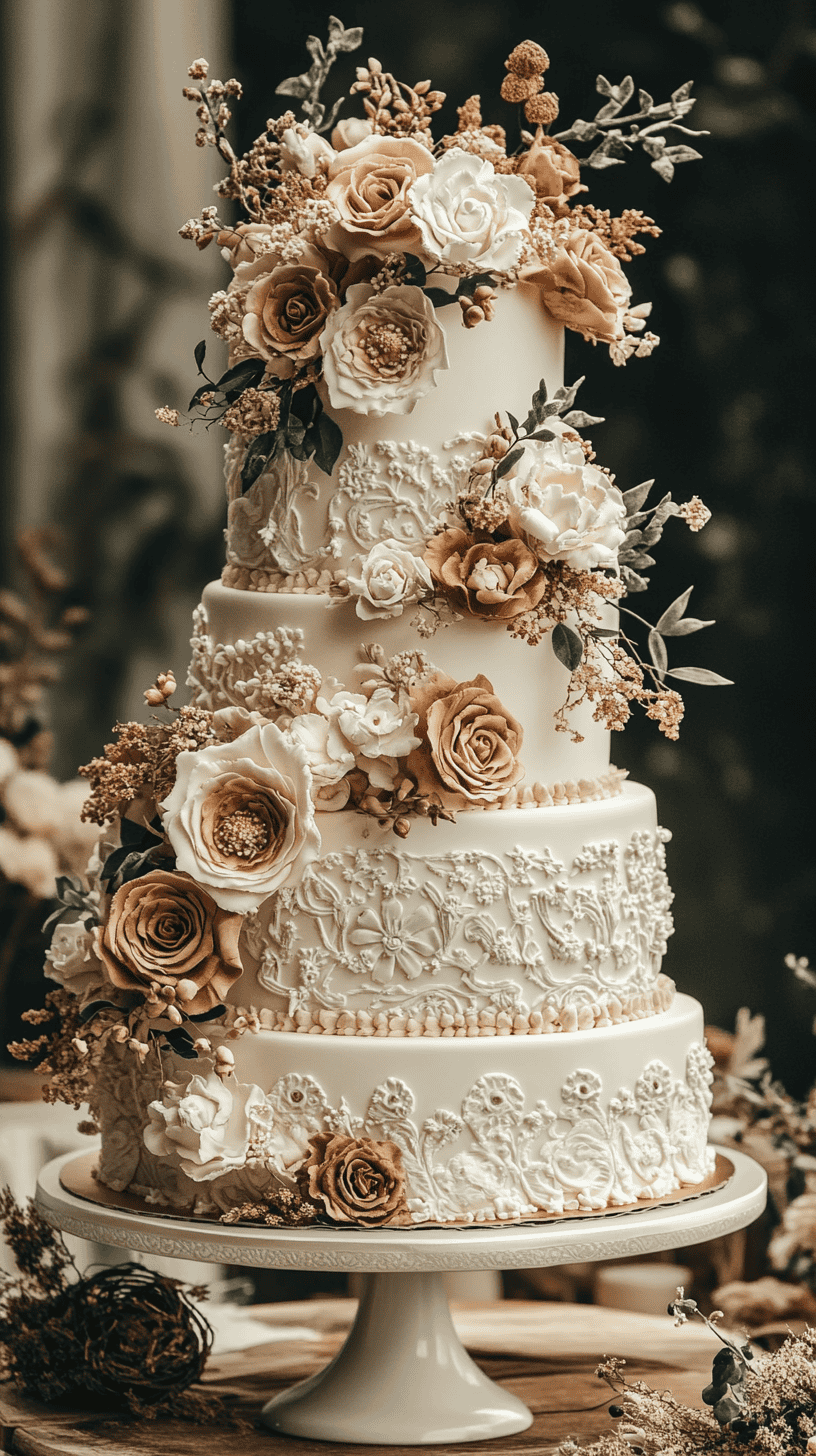 37 Boho Chic Wedding Cake Ideas For 2025 - cakevows.com