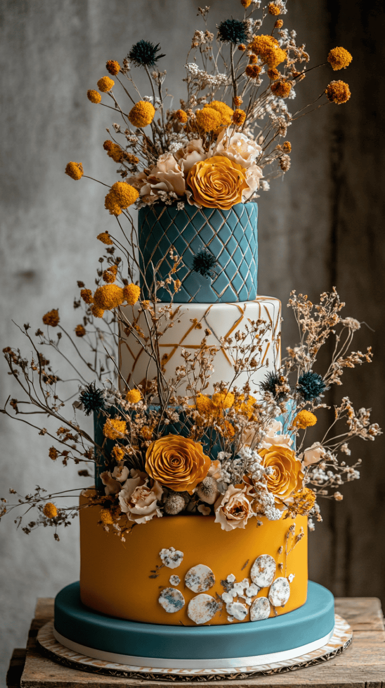 37 Boho Chic Wedding Cake Ideas For 2025 - cakevows.com