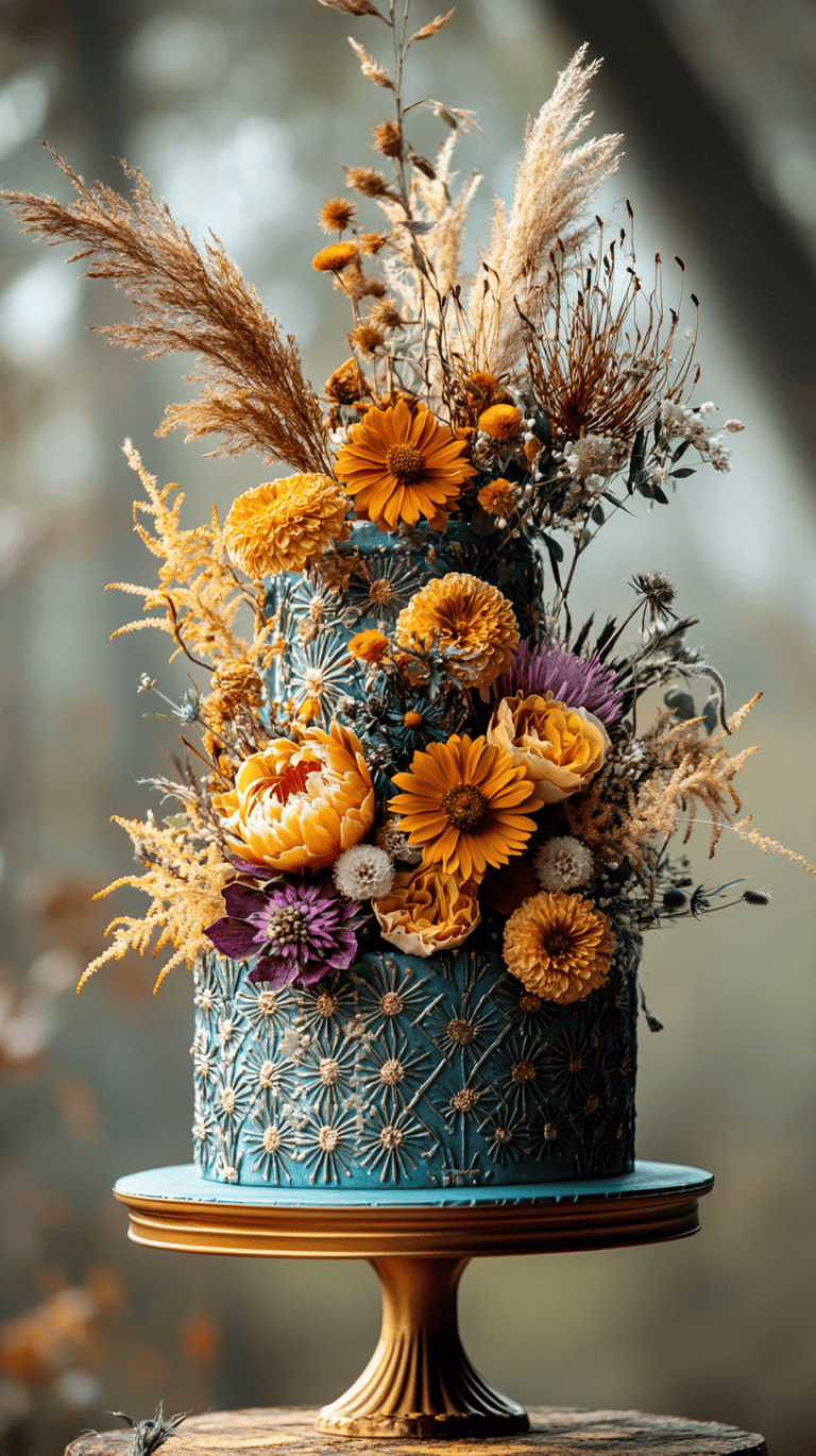 37 Boho Chic Wedding Cake Ideas For 2025 - cakevows.com