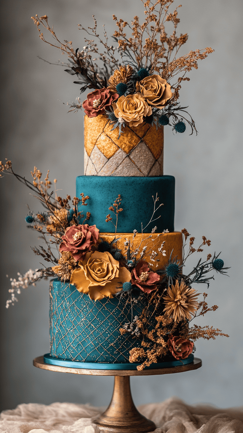 37 Boho Chic Wedding Cake Ideas For 2025 - cakevows.com