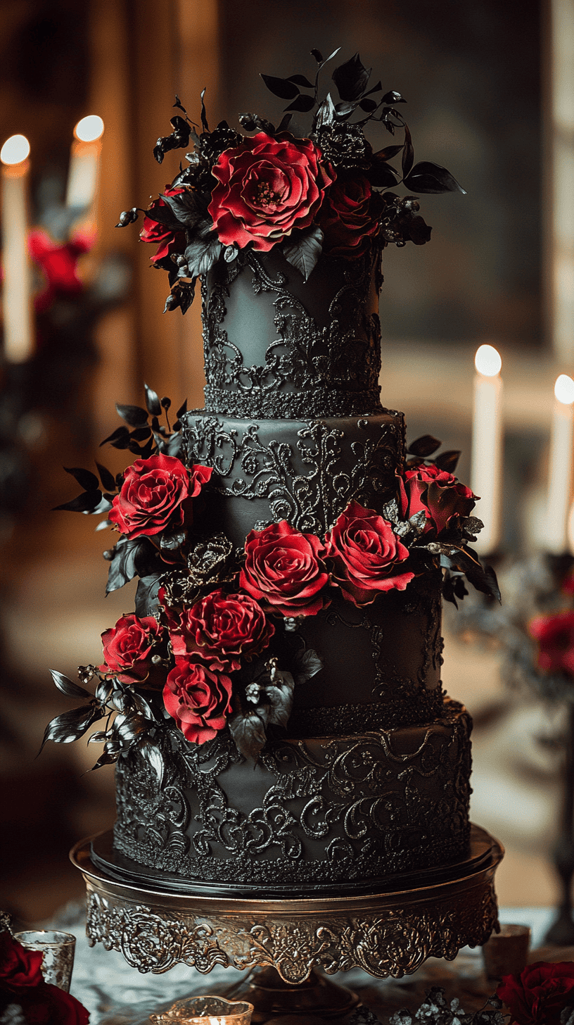 Gothic Wedding Cake Ideas in 2025: Darkly Stunning Designs