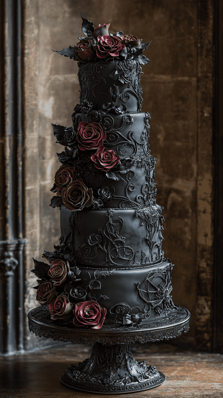 Gothic Wedding Cake Ideas in 2025: Darkly Stunning Designs