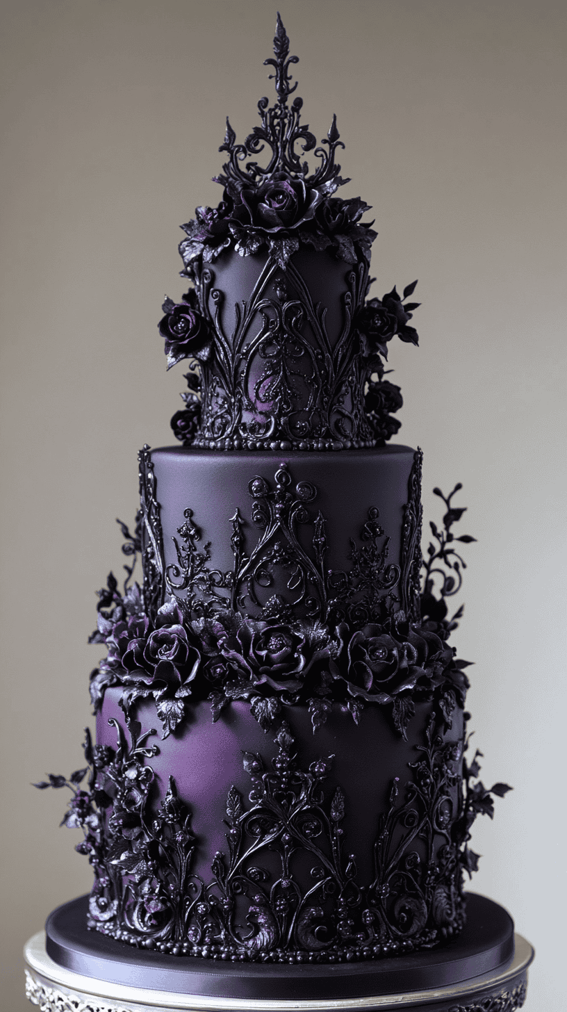 Gothic Wedding Cake Ideas in 2025: Darkly Stunning Designs