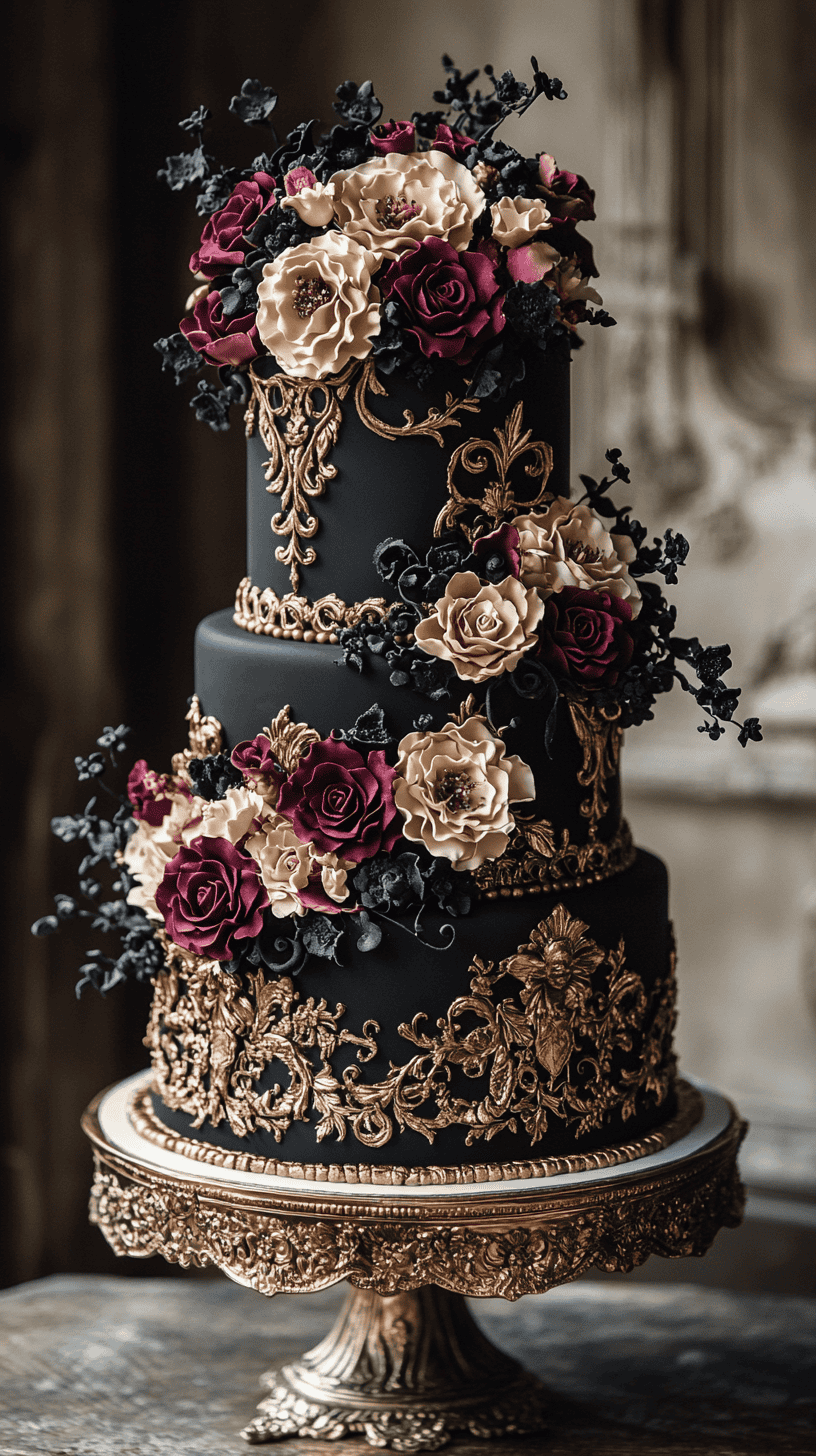 Gothic Wedding Cake Ideas in 2025: Darkly Stunning Designs