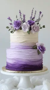 38 New & Fresh - Purple Wedding Cake Design Ideas