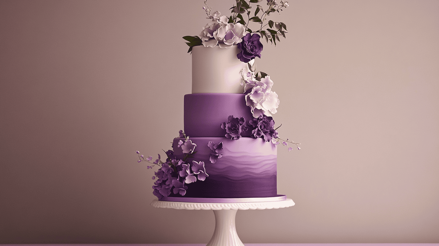 38 New & Fresh - Purple Wedding Cake Design Ideas