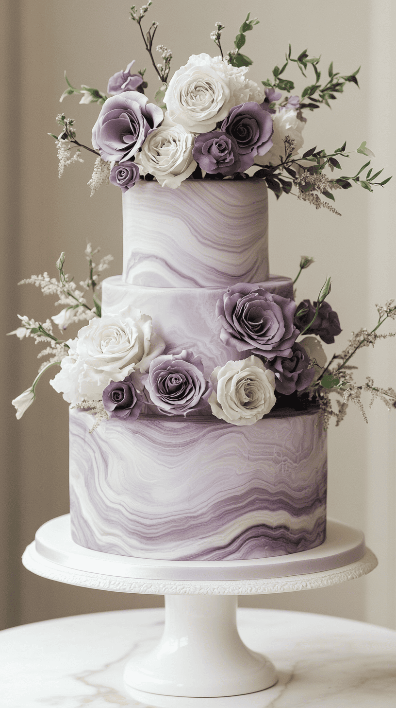 38 New & Fresh - Purple Wedding Cake Design Ideas
