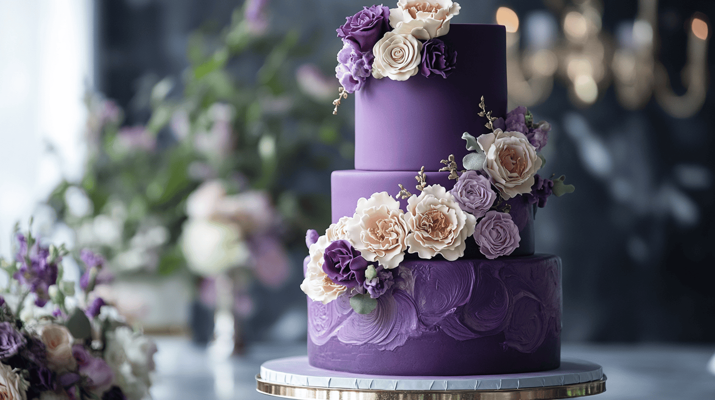 38 New & Fresh - Purple Wedding Cake Design Ideas