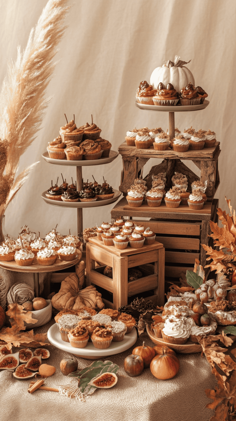 33 Rustic Wedding Dessert Table Ideas - cakevows.com