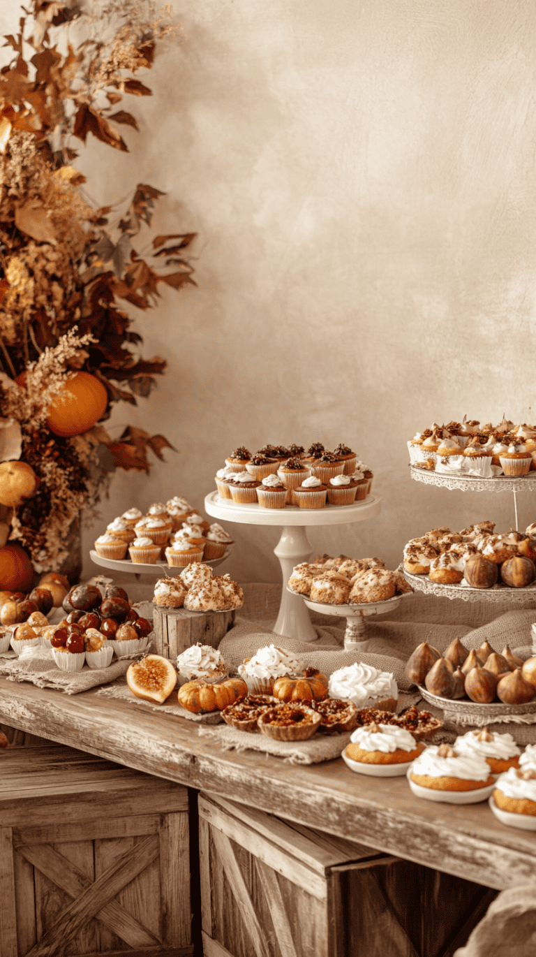 33 Rustic Wedding Dessert Table Ideas - cakevows.com