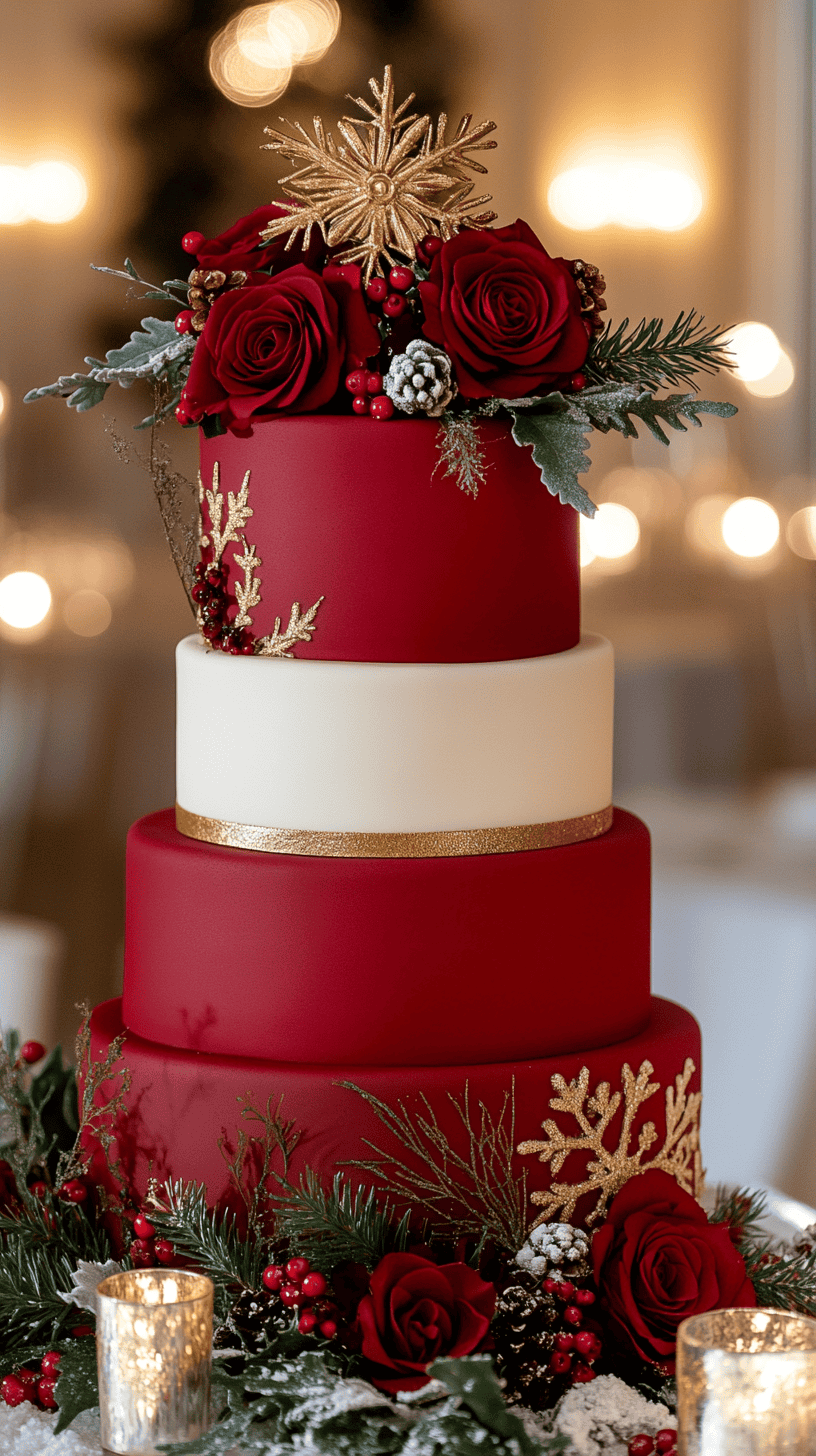 70 Christmas Wedding Cake Ideas for a Magical Holiday