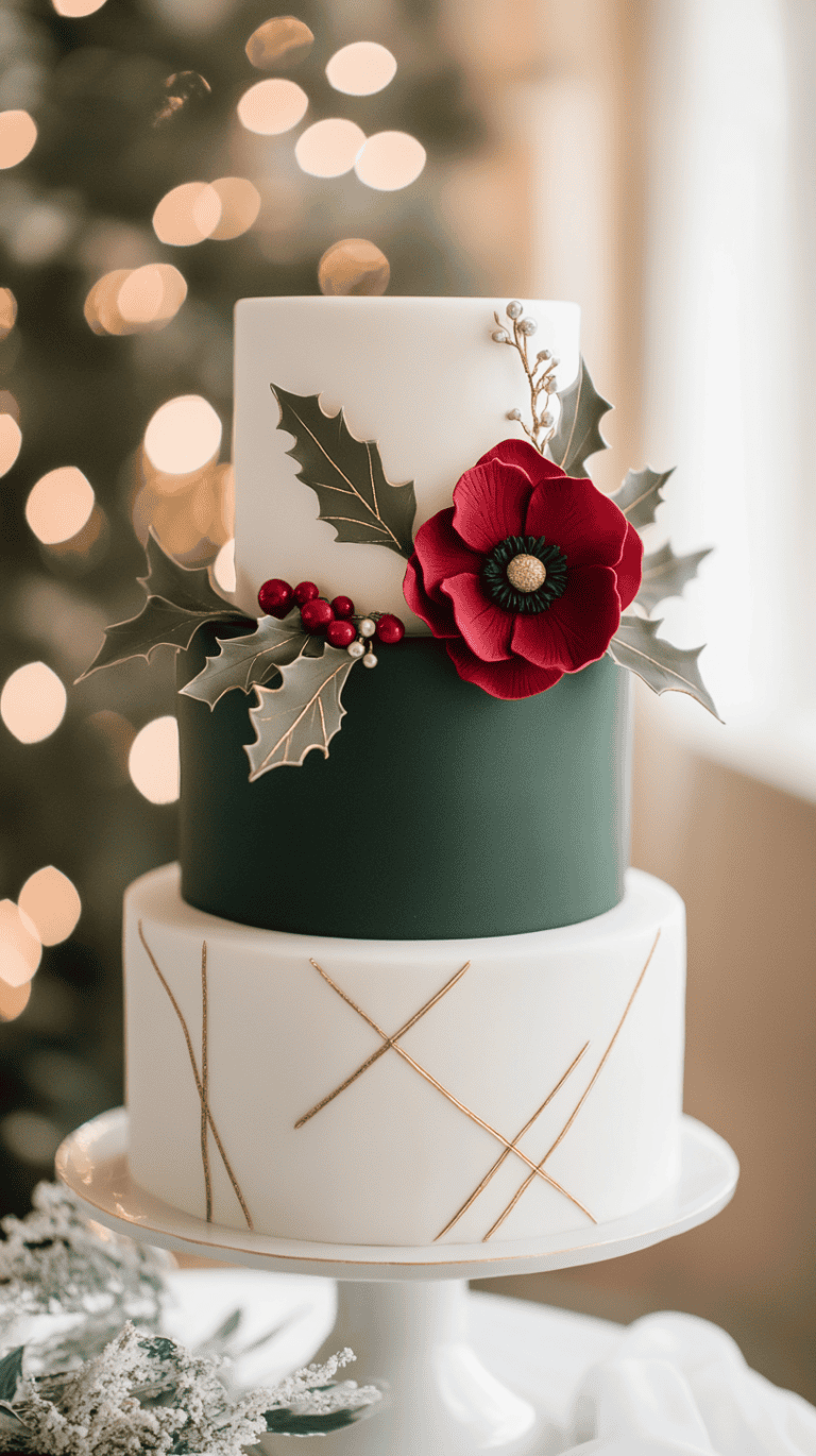 70 Christmas Wedding Cake Ideas for a Magical Holiday