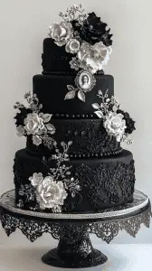 58 Wednesday Addams Wedding Cake Ideas: Gothic & Chic