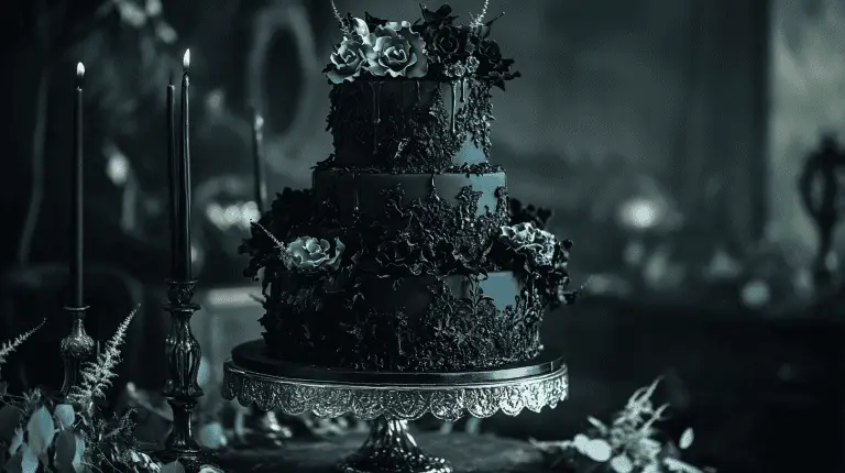 58 Wednesday Addams Wedding Cake Ideas: Gothic & Chic