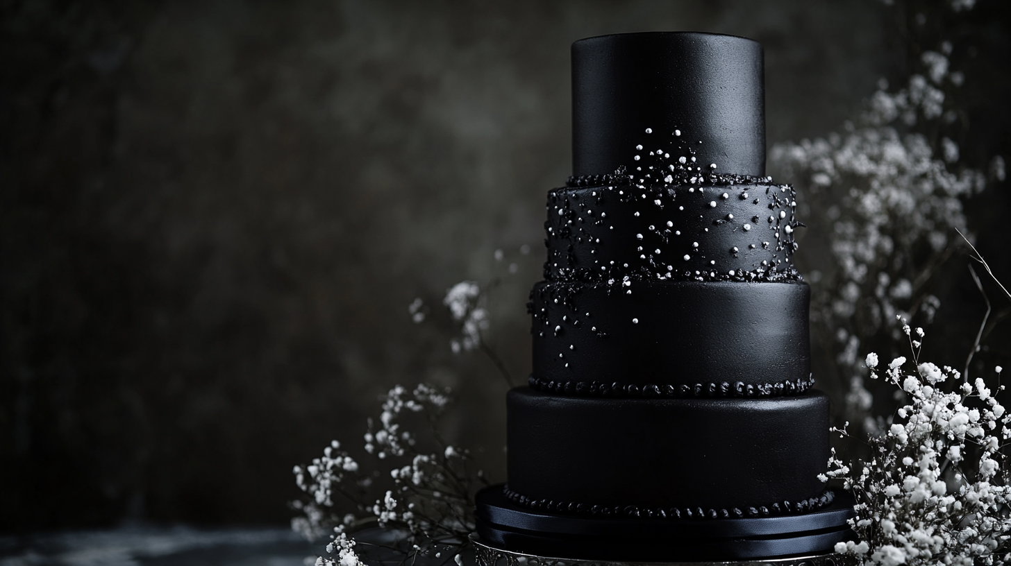 58 Wednesday Addams Wedding Cake Ideas: Gothic & Chic