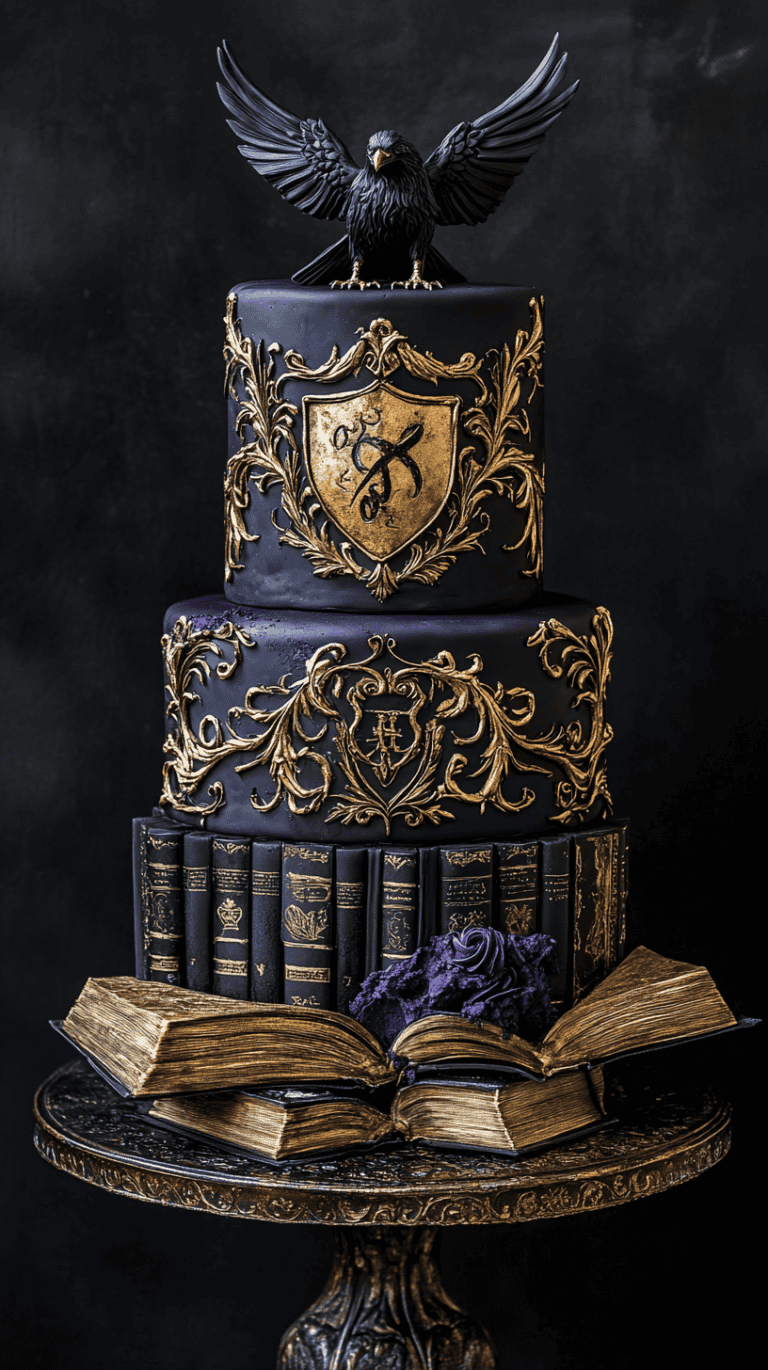 58 Wednesday Addams Wedding Cake Ideas: Gothic & Chic